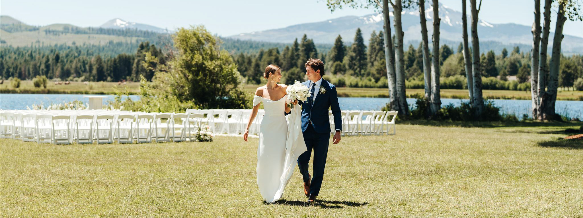 Wedding Infused With Elegant Modernity at Black Butte Ranch | Oregon ...
