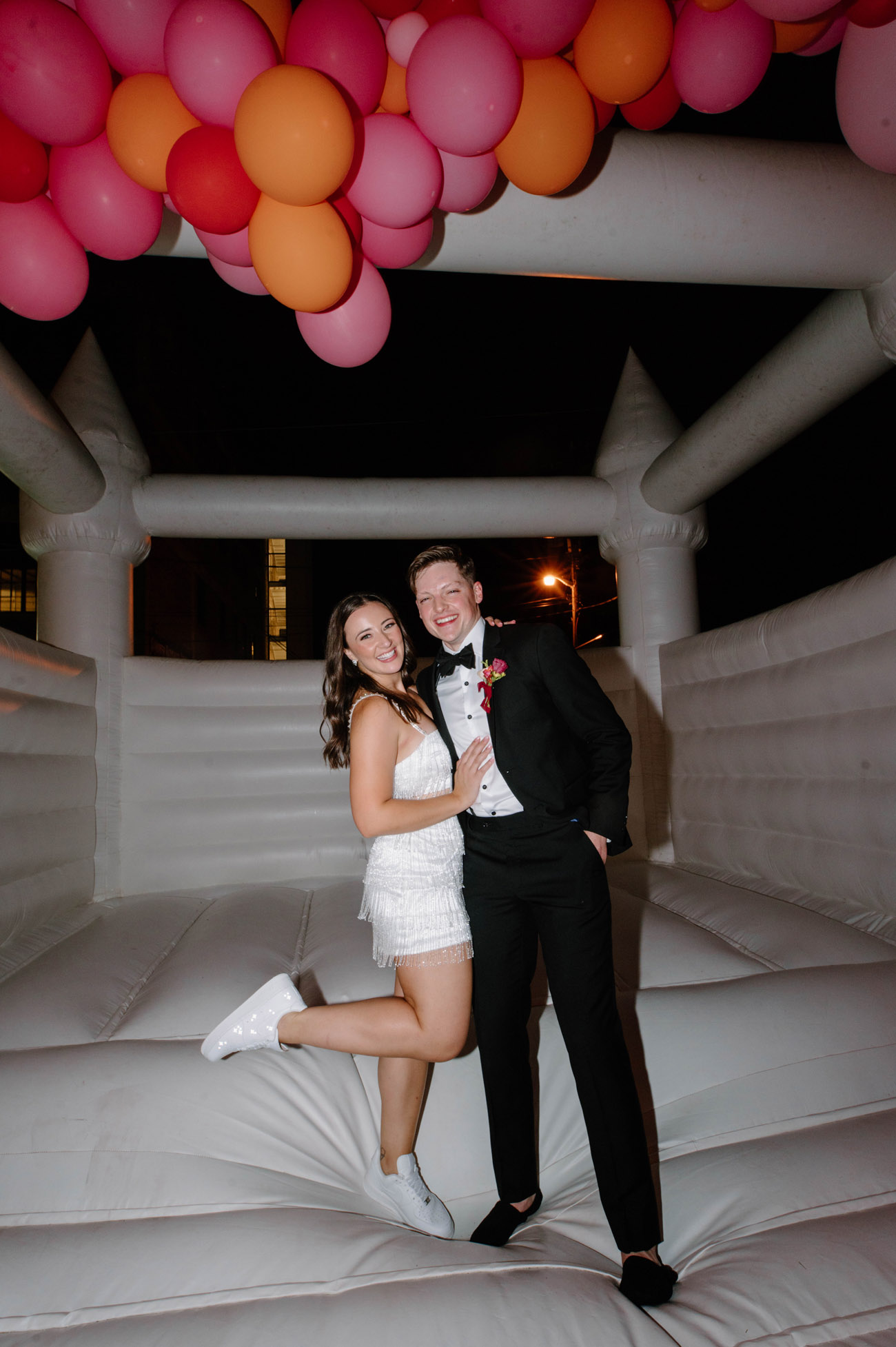 A Classic, Playful Day With Pops of Bright Reds and Pinks at The Neu ...