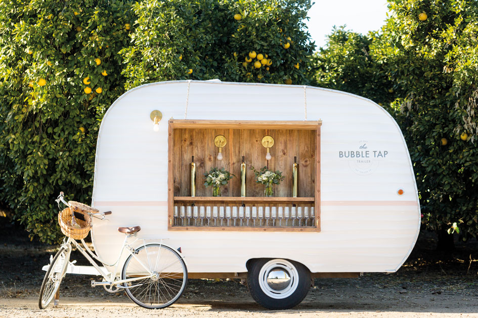 Cheers To That: Meet The Bubble Tap Trailer, A Camper Turned Mobile Bar Serving Prosecco On Tap ...