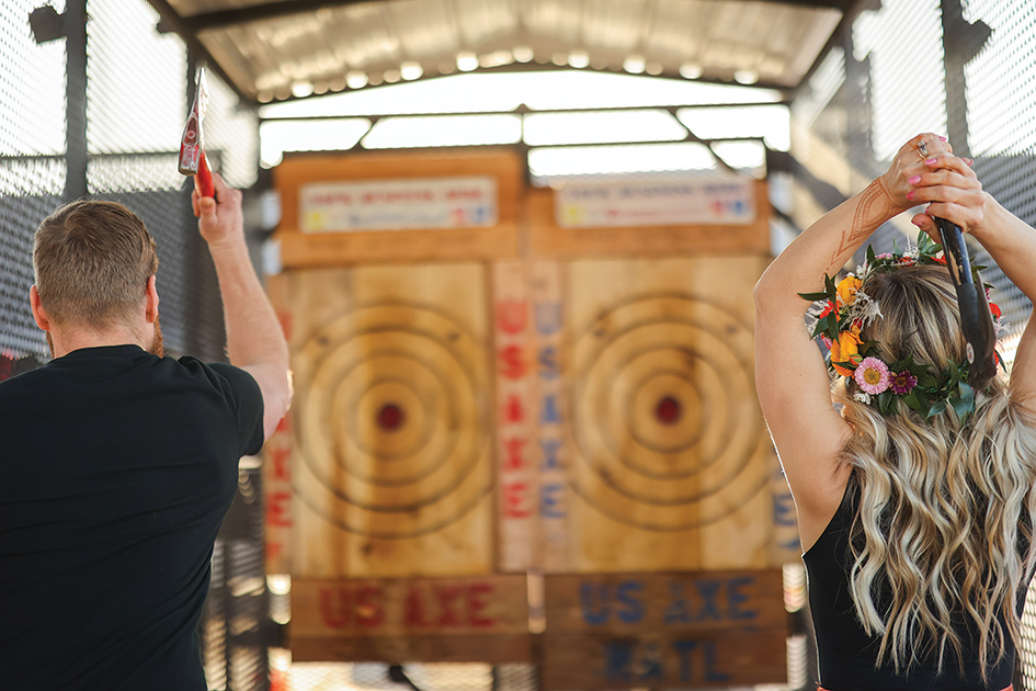 Axe Throwing Makes Its Debut at Wedding Celebrations | Minnesota Bride